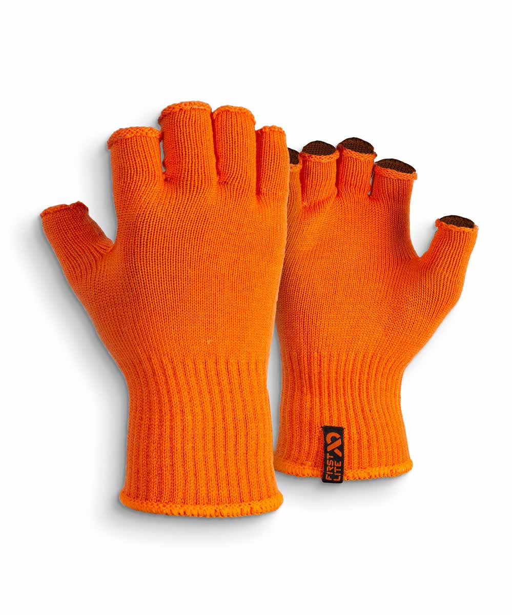 fingerless wool gloves